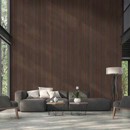 FibroTech Akustikpaneele PREMIUM / PROFF Smoked Oak - Raucheiche, 2440 mm