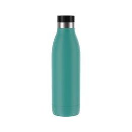 Emsa BLUDROP Color Isoliertrinkflasche 0,7 Liter, Thermosflasche petrol, Edelstahl Material: Edelstahl / Silikon, pulverbeschichtet, matt Anzahl Teile: 2 -teilig Besteht aus: Thermosflasche, Quick-Press Verschluss Fassungsvermögen: 0,7 Liter