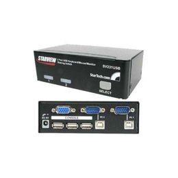 StarTech.com 2 Port Professional USB KVM Switch Kit mit Kabel - KVM Switch - 2 Anschlüsse