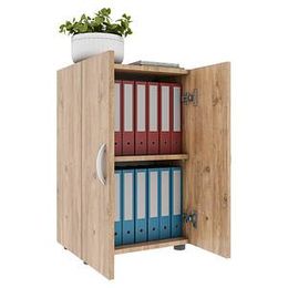 Vcm my office Aktenschrank Ulas, 918429 eiche 1 Fachboden 49,0 x 34,0 x 74,0 cm