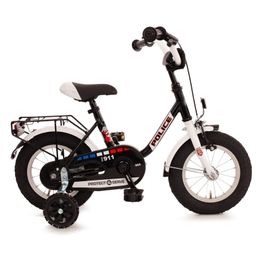 Bachtenkirch 12,5" Kinderfahrrad "POLICE" weiß/ schwarz