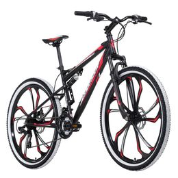 KS-Cycling KS Cycling Mountainbike Fully 27,5" Scrawler Schwarz-Rot RH 46