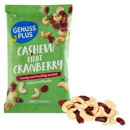 GENUSS PLUS CASHEW-CRANBERRY-MIX Trockenfrüchte und Nüsse 150,0 g