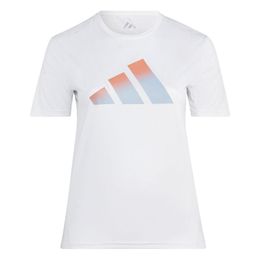 Adidas Herren Run Icons 3 Bar Logo T-Shirt weiß