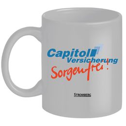 Stromberg Capitol Versicherung - Sorgenfrei! Tasse weiß