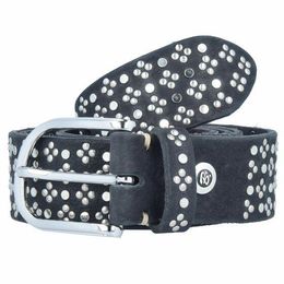 b.belt Nietengürtel Leder 85 cm black 85 cm