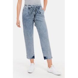 Recover Pants Relax-fit-Jeans Bea mit Stoffgürtel
