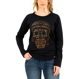 Rokker La Catrina, T-Shirt langarm Damen
