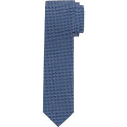 OLYMP Krawatte Strukturierte Krawatte, blau