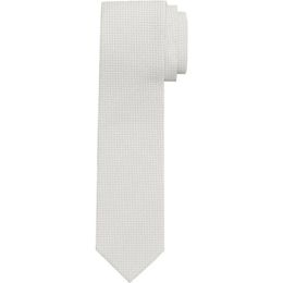 OLYMP Krawatte Krawatte mit Minimalmuster, gelb