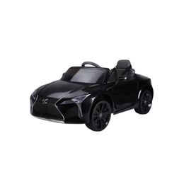 HOMCOM Elektro-Kinderauto Kinderfahrzeug Aufsitz-Lexus lizenziert LC500 Metall Schwarz