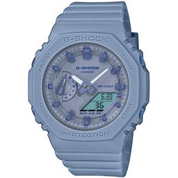 Chronograph Casio G-SHOCK "GMA-S2100BA-2A2ER" Armbanduhren blau (hellblau) Damen Quarzuhren