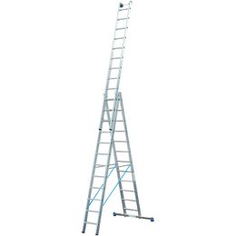 Krause Doppelleiter "STABILO" Leitern Gr. B/H: 50 cm x 355 cm, silberfarben Leitern