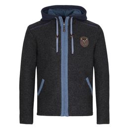 Spieth & Wensky SPIETH & WENSKY Strickjacke 'Dakar' Herren Gr&ouml;&szlig;e XL dunkelgrau / mischfarben