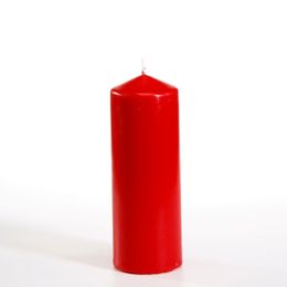 Papstar Stumpenkerze Stumpenkerze Ø 60 mm · 165 mm rot (1-tlg)