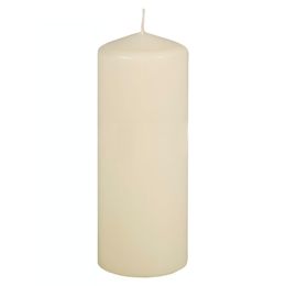 Papstar Stumpenkerze Stumpenkerze Ø 69 mm · 180 mm creme, weiß