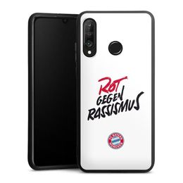 DeinDesign Handyhülle FC Bayern München FCB Rot gegen Rassismus FCB Rot gegen Rassismus, Huawei P30 Lite Silikon Hülle Premium Case Handy Schutzhülle