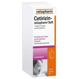 CETIRIZIN-ratiopharm Saft 150 ml