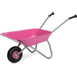 Rolly Toys - Kinderschubkarre Metallschubkarre pink, Gartenschubkarre, Mädchen