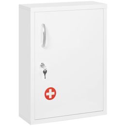 kleankin Medizinschrank mit einer Tür weiß (Farbe: weiß)