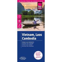 Reise Know-How Landkarte Vietnam, Laos, Kambodscha (1:1.200.000), Karte (im Sinne von Landkarte)
