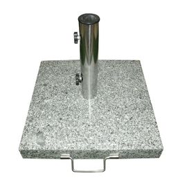Vcm Sonnenschirmständer 25 kg Granit mit Rollen (Farbe: Grau)