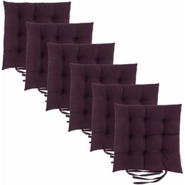 Getuftetes Sitzkissen für den Innenbereich, leichte und langlebige Stuhlsitzpolster, weiches und langlebiges, mit Hohlfasern gefülltes Kissen, Rot