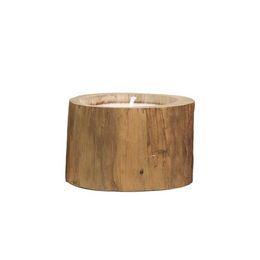 HSM Collection Naturholz Kerze Teak skandinavische Deko Online Shop