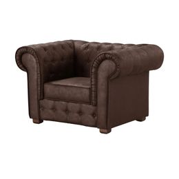 Sessel Chester - braun - 121 cm - 77 cm - cm 94,0 - Sconto