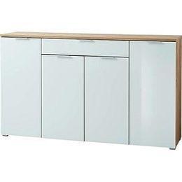 Germania Sideboard TELDE, 3983-242 weiß, navarra-eiche 179,0 x 40,0 x 105,0 cm