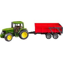 Bruder John Deere 6920 Traktor mit Wannenkippanhänger 2057 Spielzeugauto