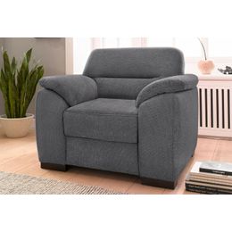 Sit & More sit&more Sessel Montego, mit Federkern, grau