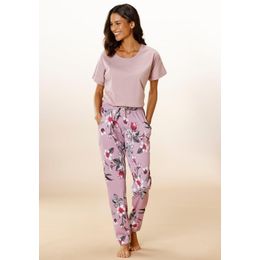 Vivance Dreams Pyjama, lila bedruckt, Gr.44/46