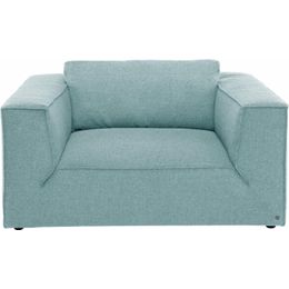 Tom Tailor HOME Loveseat BIG CUBE STYLE, mit bequemen Stegkissen, extra große Sitztiefe, Breite 147 cm, blau