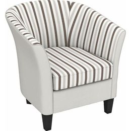 Max Winzer® Cocktailsessel Luisa, in runder Form, zum Selbstgestalten, braun