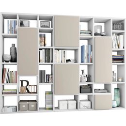 Fif Möbel fif möbel Raumteilerregal TORO 520-2, Breite 295 cm, beige|weiß