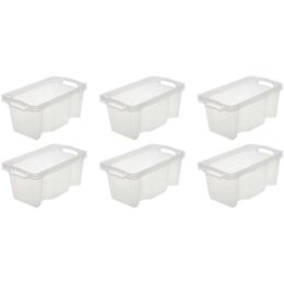 keeeper Organizer franz (Set, 6 St), Aufbewahrungsbox, 6,5 Liter, hochwertiger Kunststoff, weiß