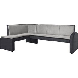 exxpo - sofa fashion Eckbank Cortado, Frei im Raum stellbar, grau|schwarz