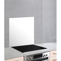 Wenko Küchenrückwand Unifarben, (1-tlg), unifarbene Glasrückwand, weiß