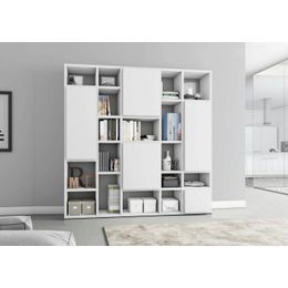 Fif Möbel fif möbel Raumteilerregal TORO 530-1, Breite 224 cm, weiß