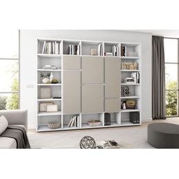 Fif Möbel fif möbel Raumteilerregal TOR501-1, Breite 272 cm, beige|weiß