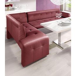 exxpo - sofa fashion Eckbank Barista, Frei im Raum stellbar, rot
