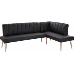 exxpo - sofa fashion Eckbank Costa, Frei im Raum stellbar, schwarz