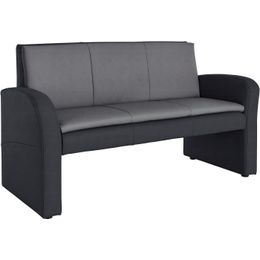 exxpo - sofa fashion Polsterbank Cortado, Frei im Raum stellbar, grau|schwarz
