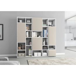 Fif Möbel fif möbel Raumteilerregal TORO 530-4, Breite 224 cm, beige|weiß