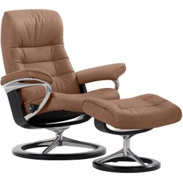 stressless® Relaxsessel Opal (Set, Relaxsessel mit Hocker), mit Hocker, mit Signature Base, Größe M, mit Schlaffunktion, braun