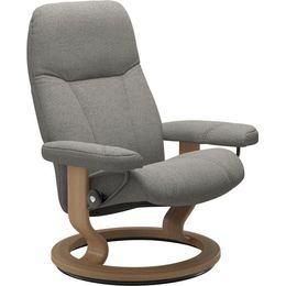 stressless® Relaxsessel Consul, mit Classic Base, Größe S, Gestell Eiche, grau