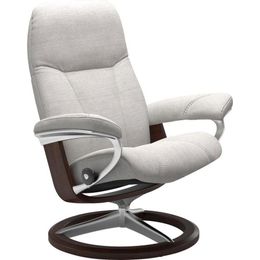 stressless® Relaxsessel Consul, mit Signature Base, Größe S, Gestell Braun, grau