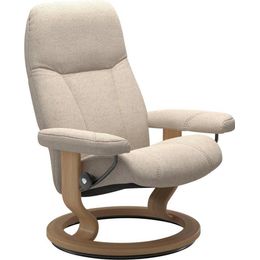 stressless® Relaxsessel Consul, mit Classic Base, Größe S, Gestell Eiche, beige