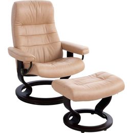 stressless® Relaxsessel Opal (Set, Relaxsessel mit Hocker), mit Hocker, mit Classic Base, Größe M, mit Schlaffunktion, beige